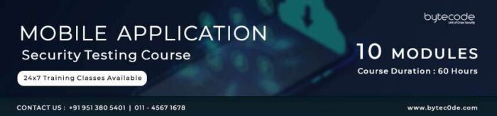 Mobile Application Security Training Course In Delhi