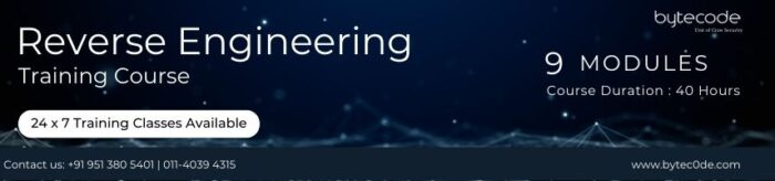 Reverse Engineering Training Course in Delhi